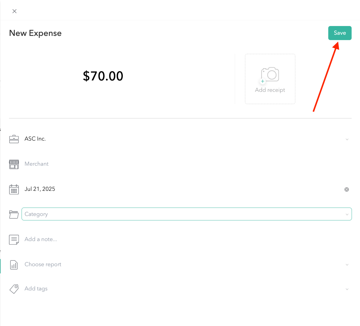 How to Add an Expense Manually – Everlance Help Center