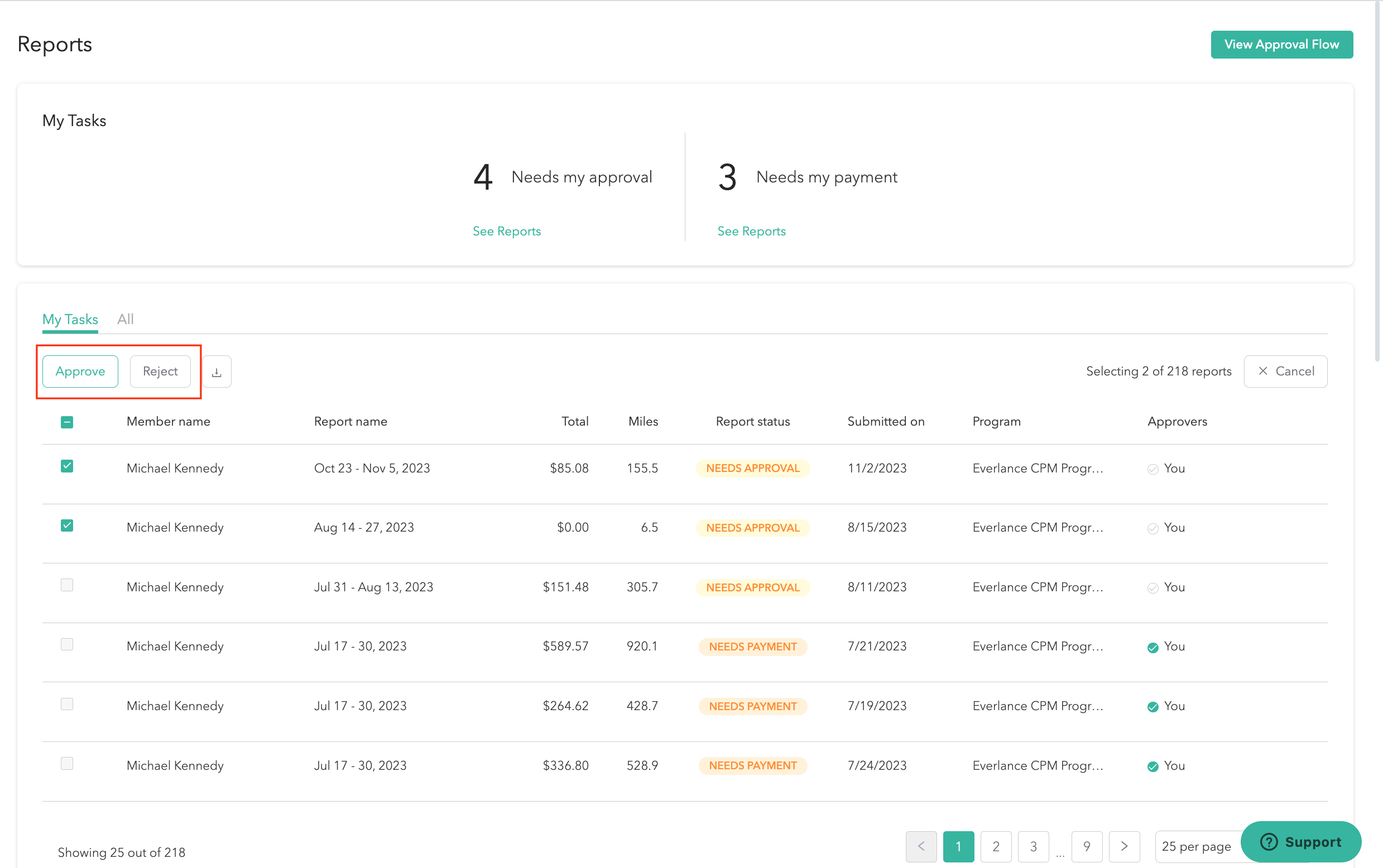 Cómo aprobar o rechazar reportes (How to Approve or Reject Reports ...