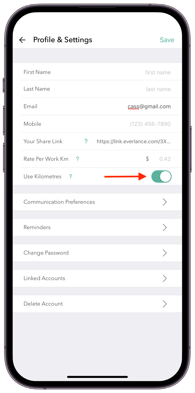 How to Change Miles to Kilometers – Everlance
