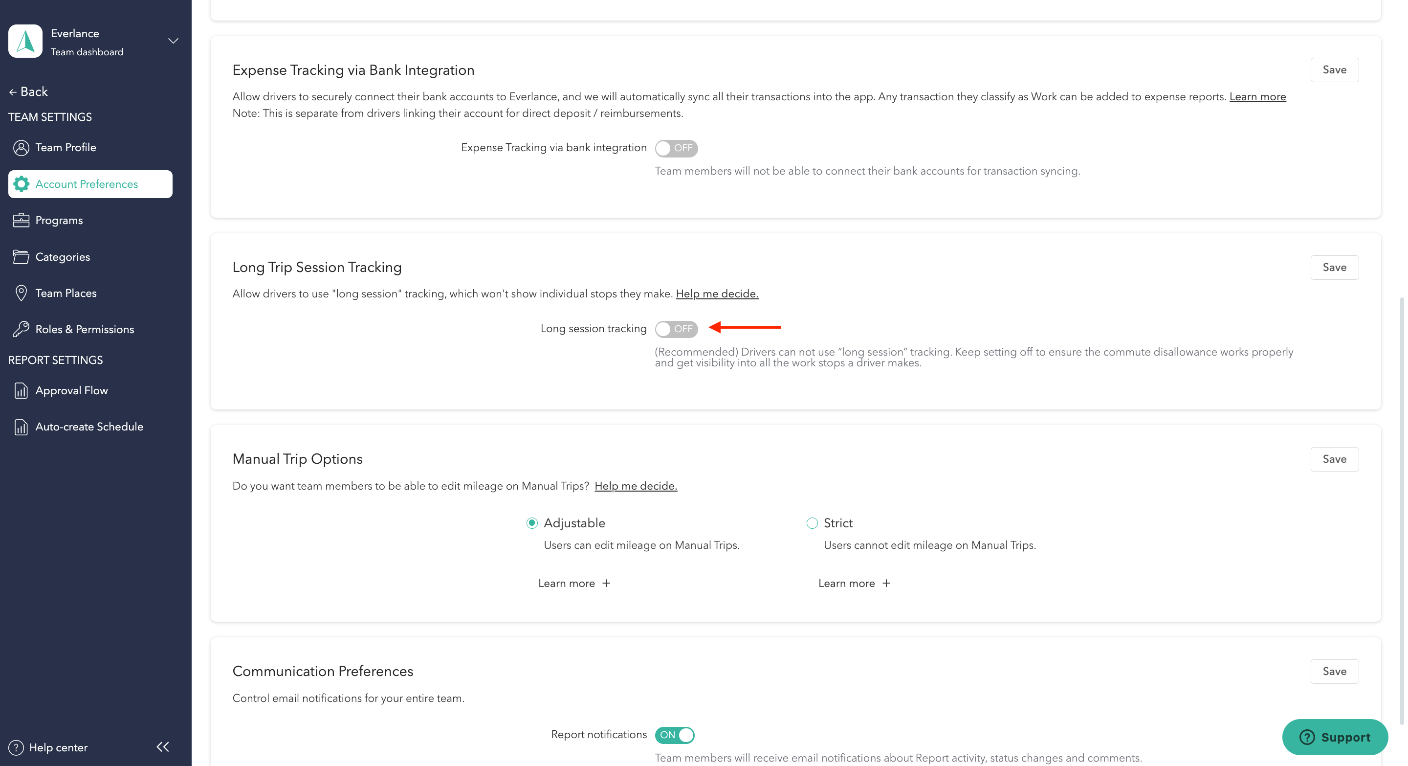 How to Control Long Session Trip Tracking – Everlance